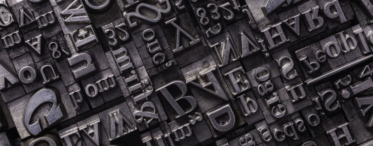 Letter printing in the modern era - Metallic Elephant